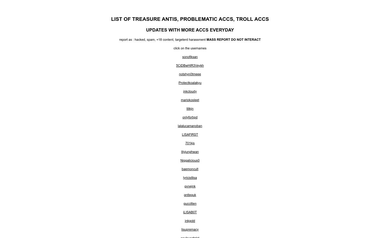 REPORT/BLOCK, DO NOT INTERACT